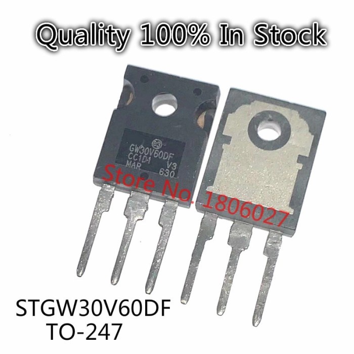 Jual GW30V60DF ST STGW30V60DF 30V60 GW30V60 IGBT 30A 600V To-247 ...