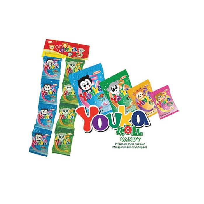 Jual Youka Permen Roll 4.5gram pack (20pcs) | Shopee Indonesia