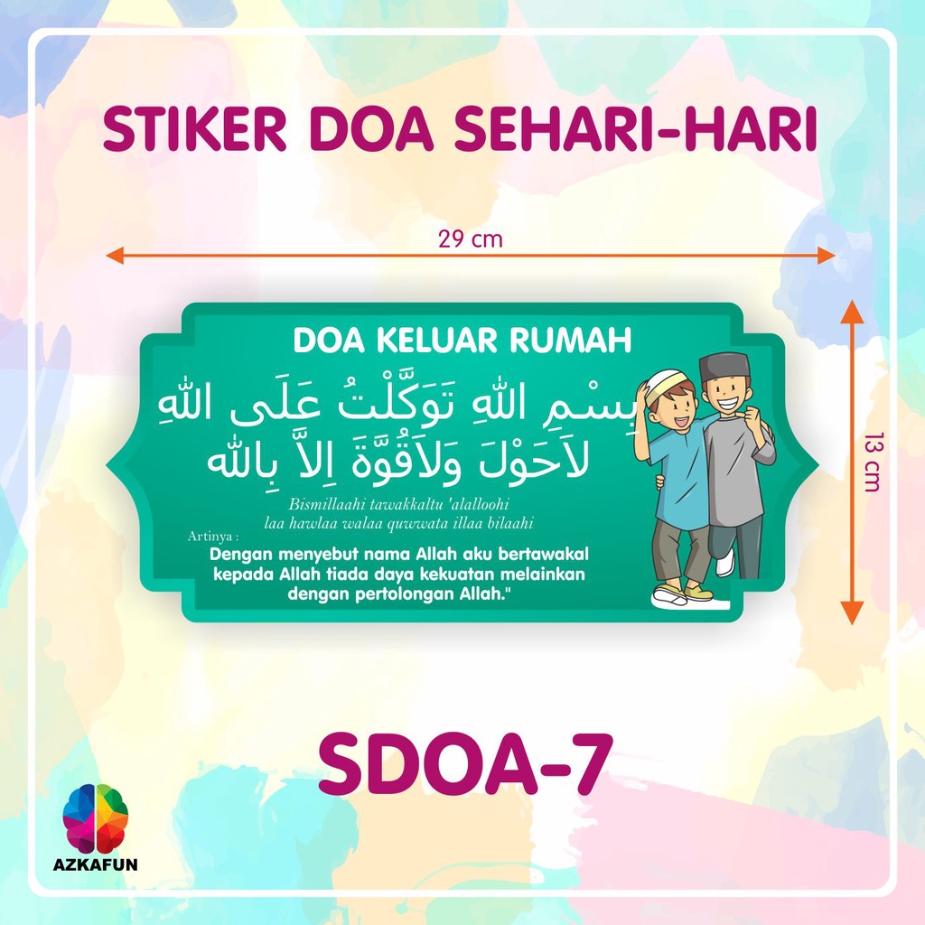 Jual Stiker Doa sehari-hari - EDISI DOA SEHARI-HARI - Part 1 | Shopee ...