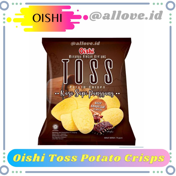 Jual Oishi Toss Potato Crisps Sapi Panggang 75G | Shopee Indonesia