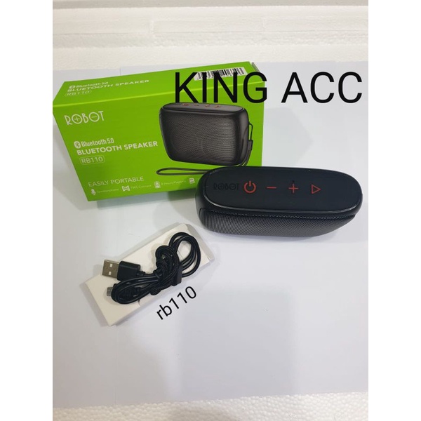 Jual ROBOT RB110 / Speaker Bluetooth ROBOT RB110 Super BASS bluetooth 5 ...