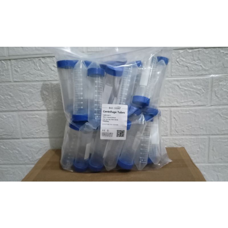 Jual Tabung Centrifuge Tube 15 ml 50 ml Conical Tubes Non Sterile BioSeen | Shopee Indonesia