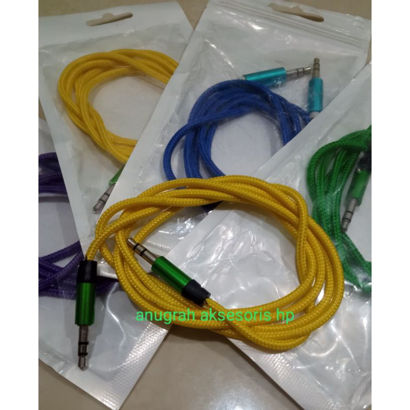 Jual kabel audio 1 ke 1(aux) | Shopee Indonesia