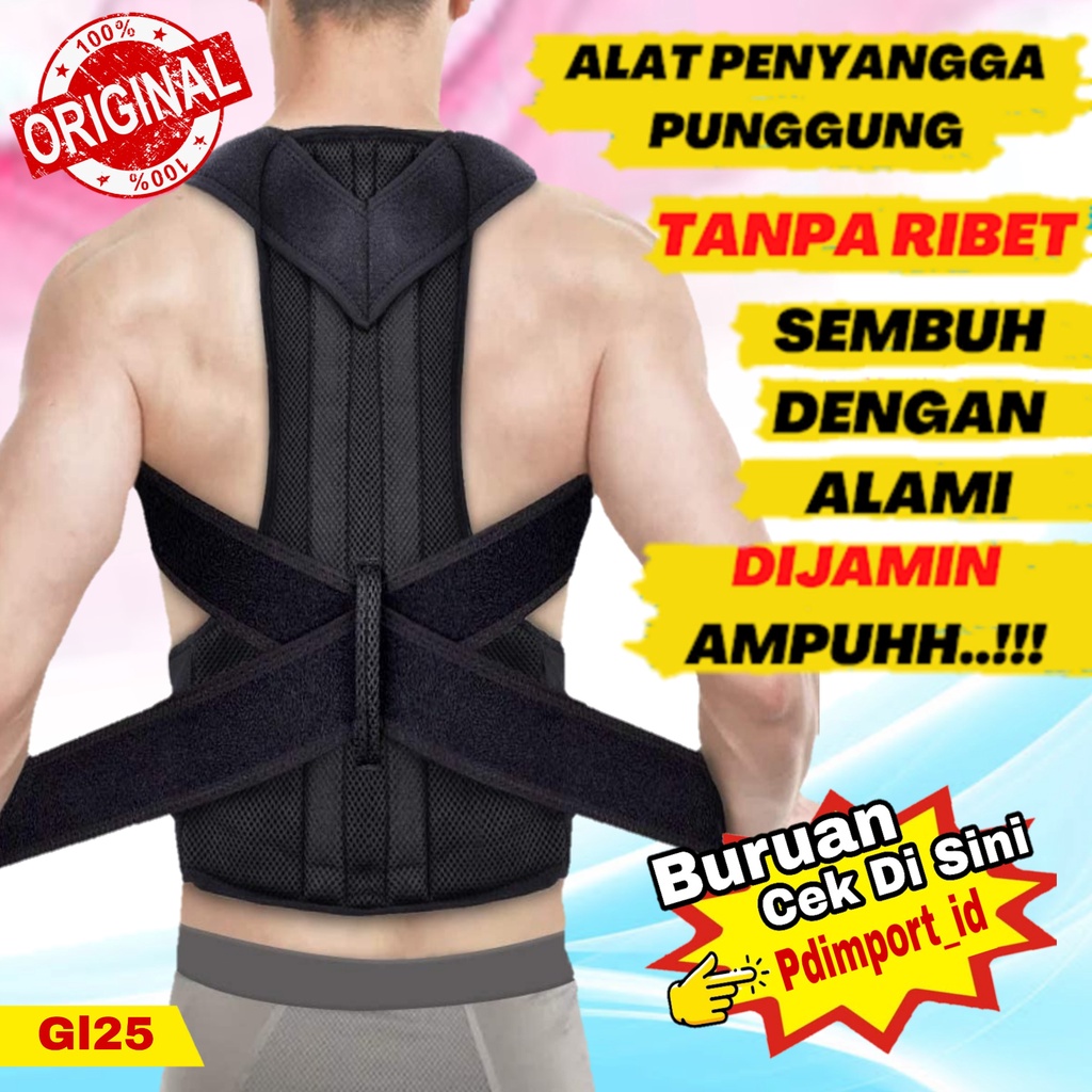 Jual Korset Punggung Bungkuk Alat Terapi Penegak Punggung Kesehatan ...