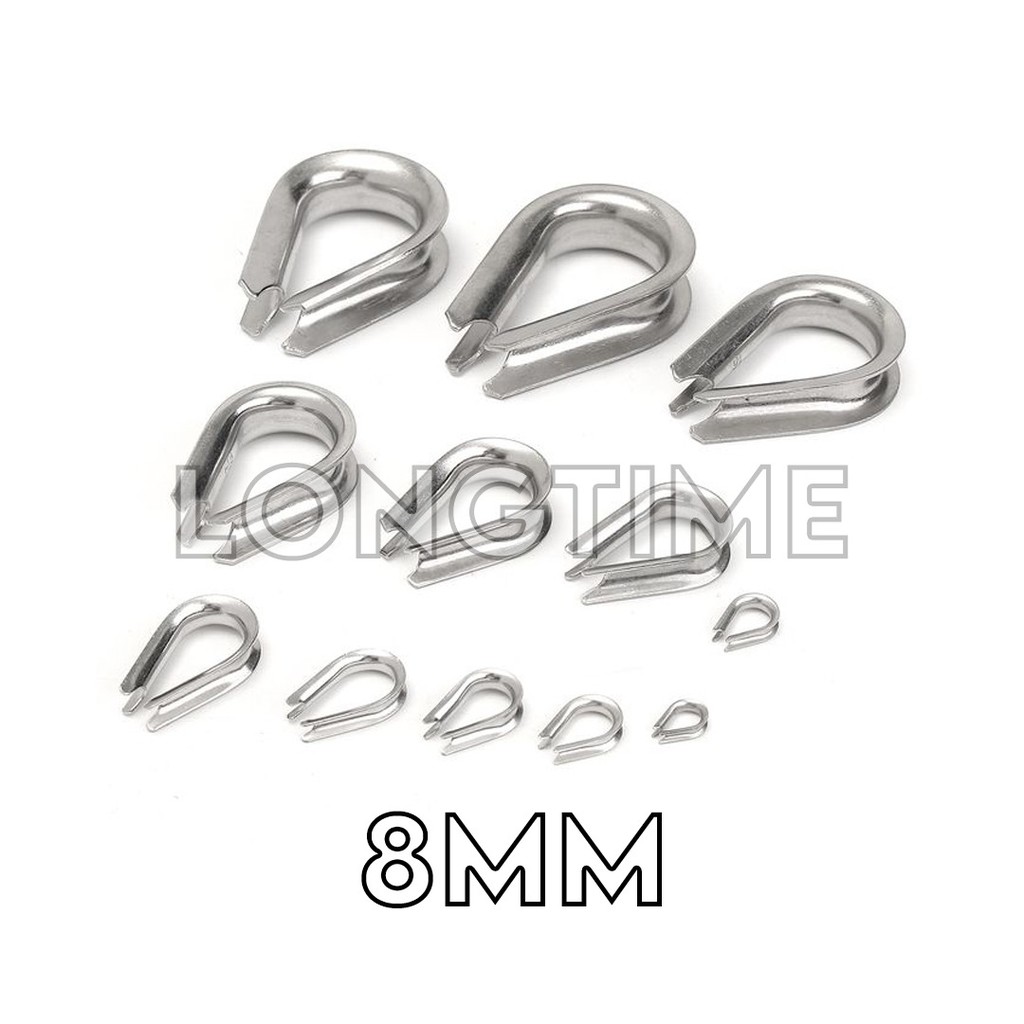 Jual SS304 Thimbles Rope for Wire Rope loop Klem Mata Thimble Seling ...