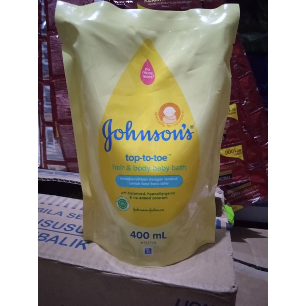 Jual JOHNSON'S Baby 2in1 Top-To-Toe hair and body Refill 400ml | Shopee ...