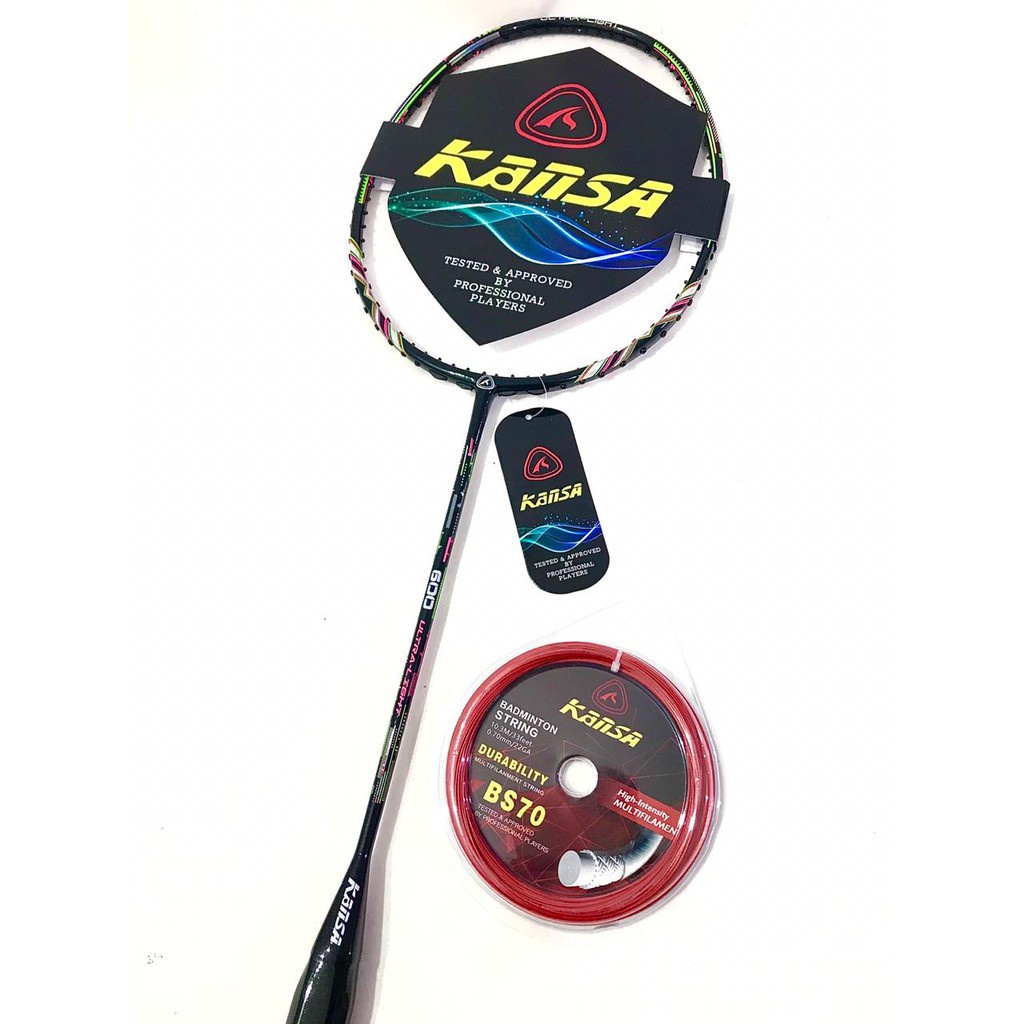 Jual Raket Badminton Kansa Ultra Light 32LBS 57g | Shopee Indonesia