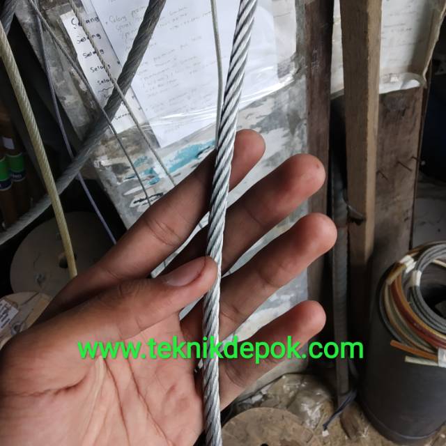Jual Tali Sling Kawat Seling 6 mm Tali Besi Ulir 10 Meter Depok Jakarta ...