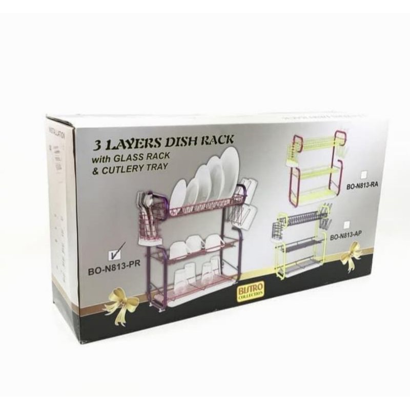 Jual Rak Piring Gelas Sendok 3susun Bistro - Tempat Piring Sendok Gelas ...