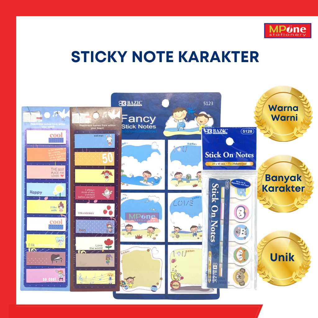 Jual Sticky Note Karakter / Stick Note / Sticky On Note | Shopee Indonesia
