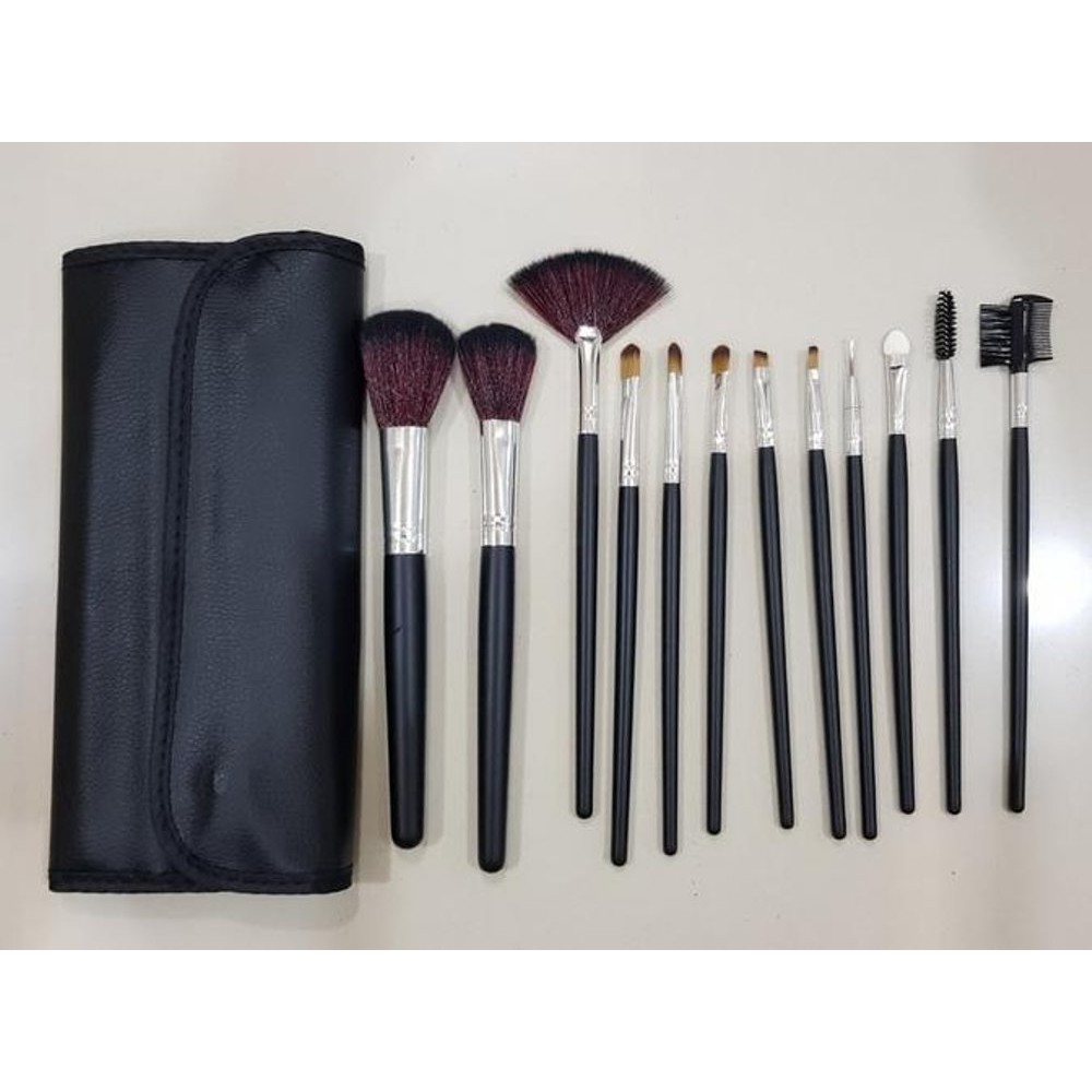 Jual PAKET KUAS MAKE UP MAC 12 pcs ~ MAKEUP BRUSH SET ~ DOMPET MAC ...