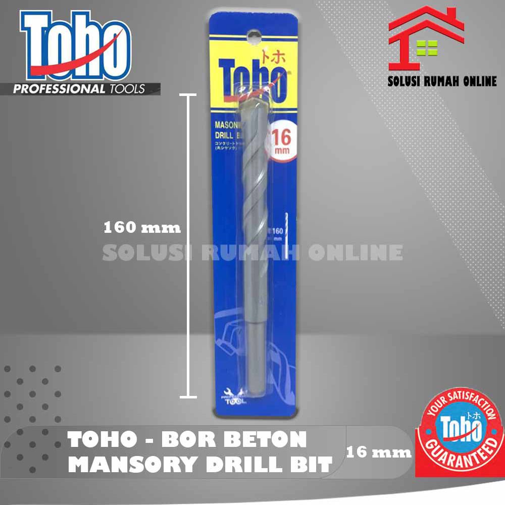 Jual Mata Bor Beton TOHO 4 5 6 8 10 12 14 16 mm / Matabor / Mansory ...