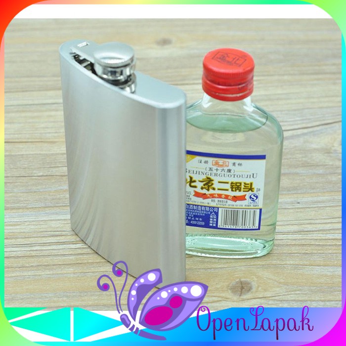 Jual Botol Minum Alkohol Vodka Whiskey BOTOL PORTABLE MINUMAN KERAS ...