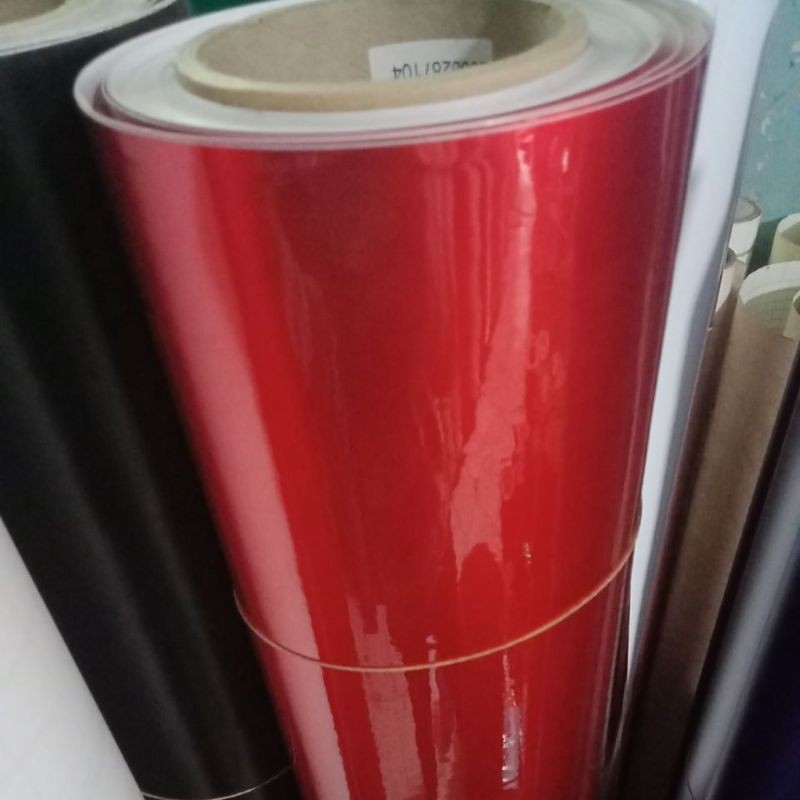 Jual stiker scotlet merah maroon/metalik lebar 152cm | Shopee Indonesia