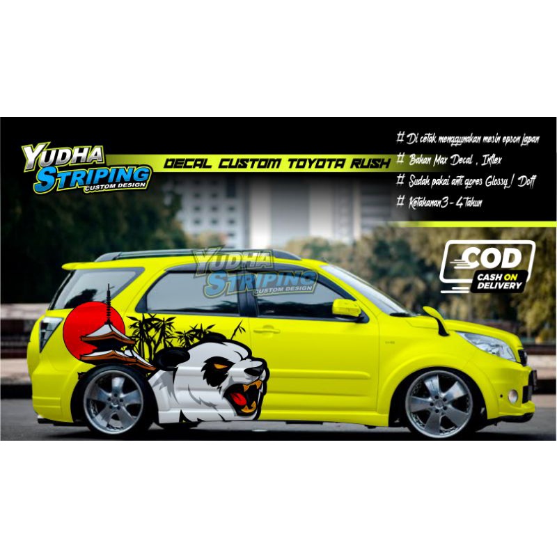 Jual STICKER VARIASI TOYOTA RUSH / DECAL CUSTOM TOYOTA RUSH, VIOS ...