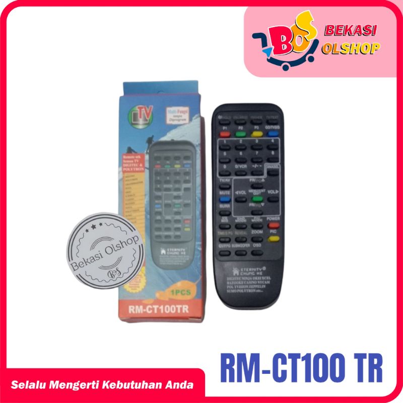 Jual REMOT TV MULTI FUNGSI UNTUK TV MERK POLYTRON DAN DIGITEC CT 100 ...