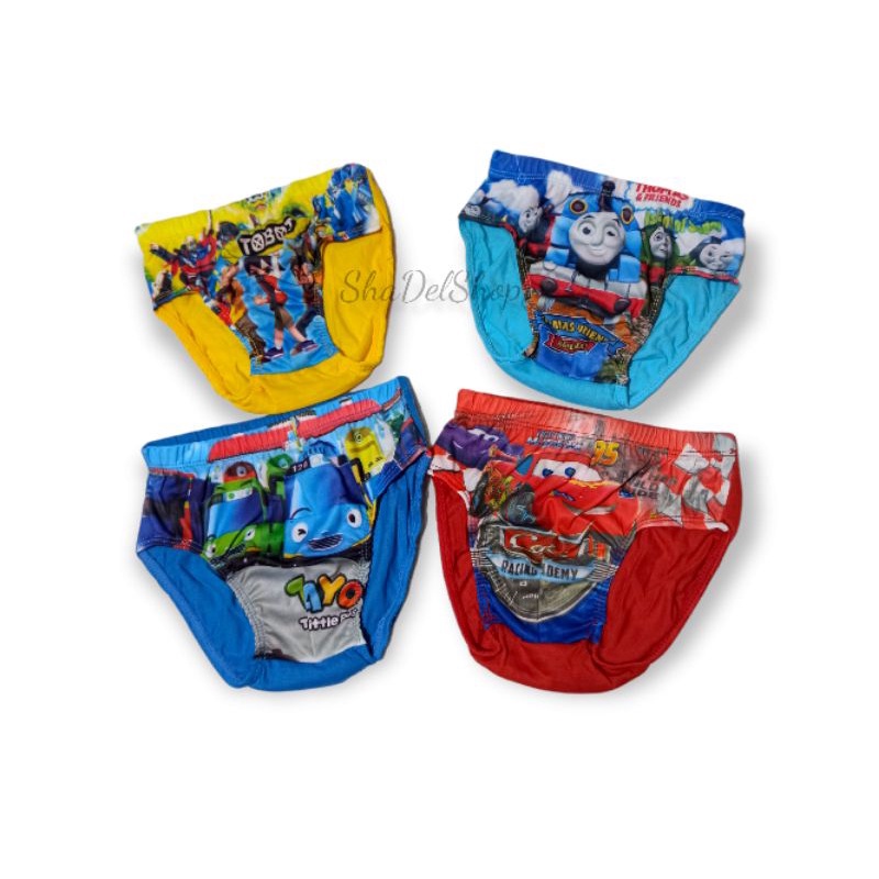 Jual 6PCS Celana dalam anak cowok Kenken gambar print | Sempak anak ...