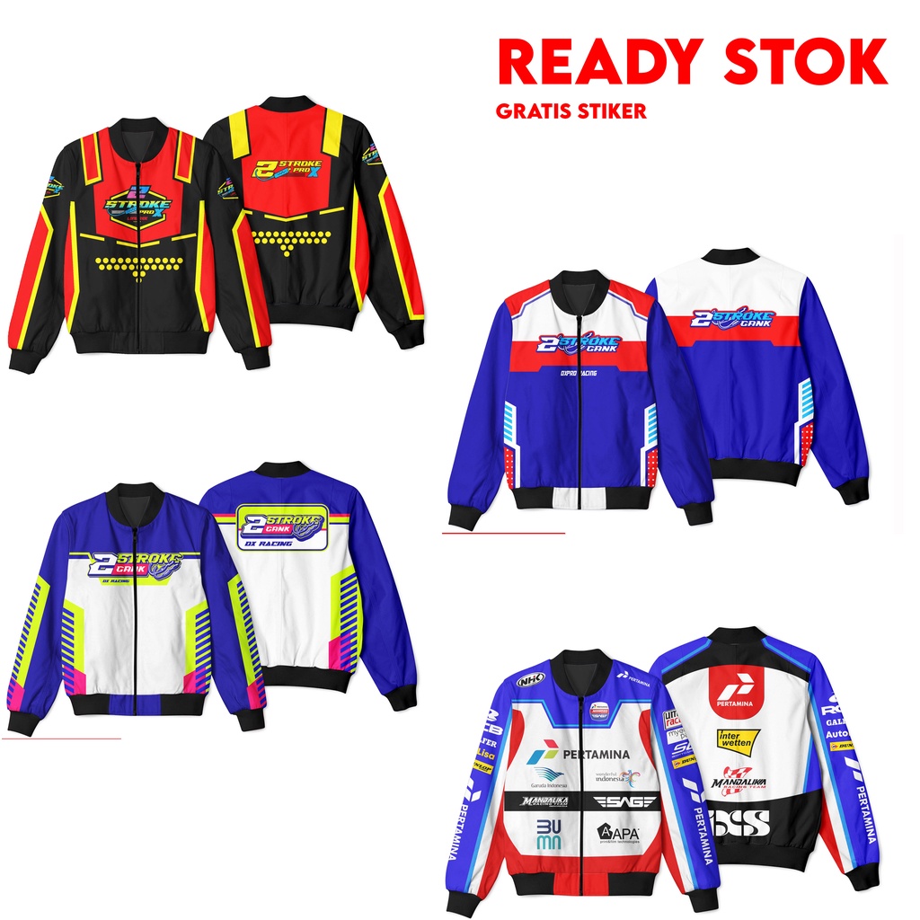 Jual JAKET RACING MANDALIKA/JAKET RACING HELL/JAKET RACING ONE 2 STROKE | Shopee Indonesia