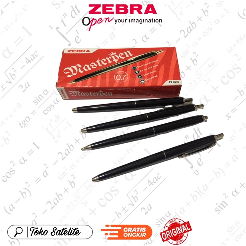 Jual Pulpen Cetek Pulpen Zebra Masterpen Original | Shopee Indonesia