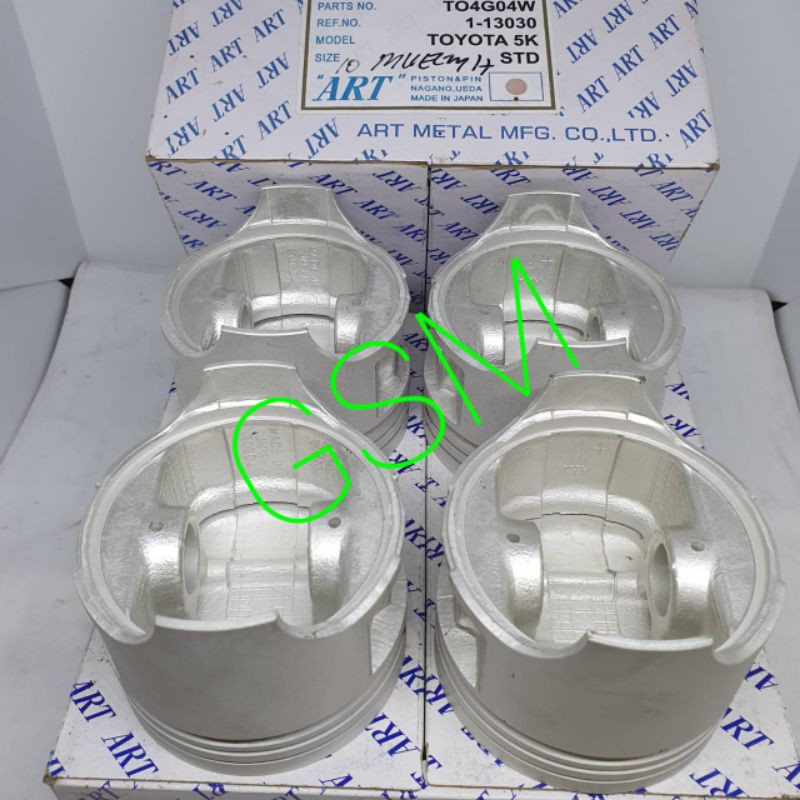 Jual PISTON SEHER SET TOYOTA KIJANG 5K KF50 STD 025 050 075 100 ART | Shopee Indonesia