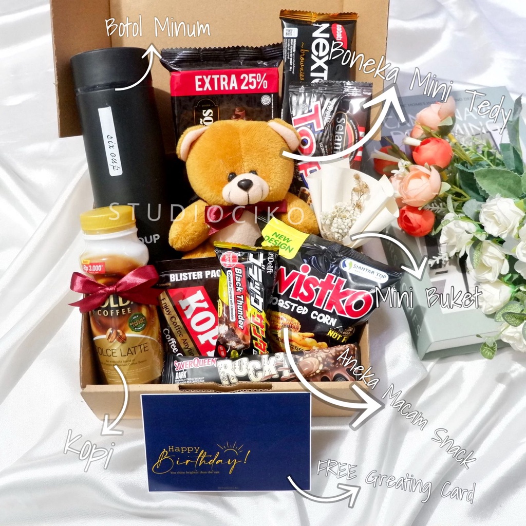 Jual Kado Snack Box Ulang Tahun Cowok Cewek Valentine Hampers Lebaran ...