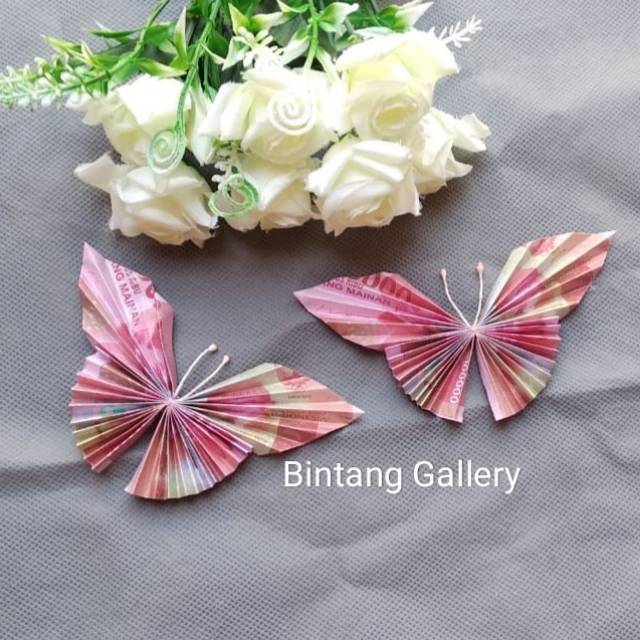 Jual Origami kupu-kupu / aplikasi kupu-kupu bahan Mahar | Shopee Indonesia