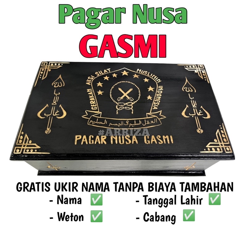 Jual KOTAK SABUK MORI PN GASMI PAGAR NUSA GASMI / TEMPAT SABUK PAGAR ...
