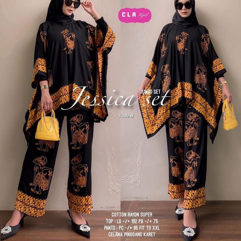 Jual Jumbo Set Aryanti / Set Waka Jumbo Batik Cap / Jessica Set ...