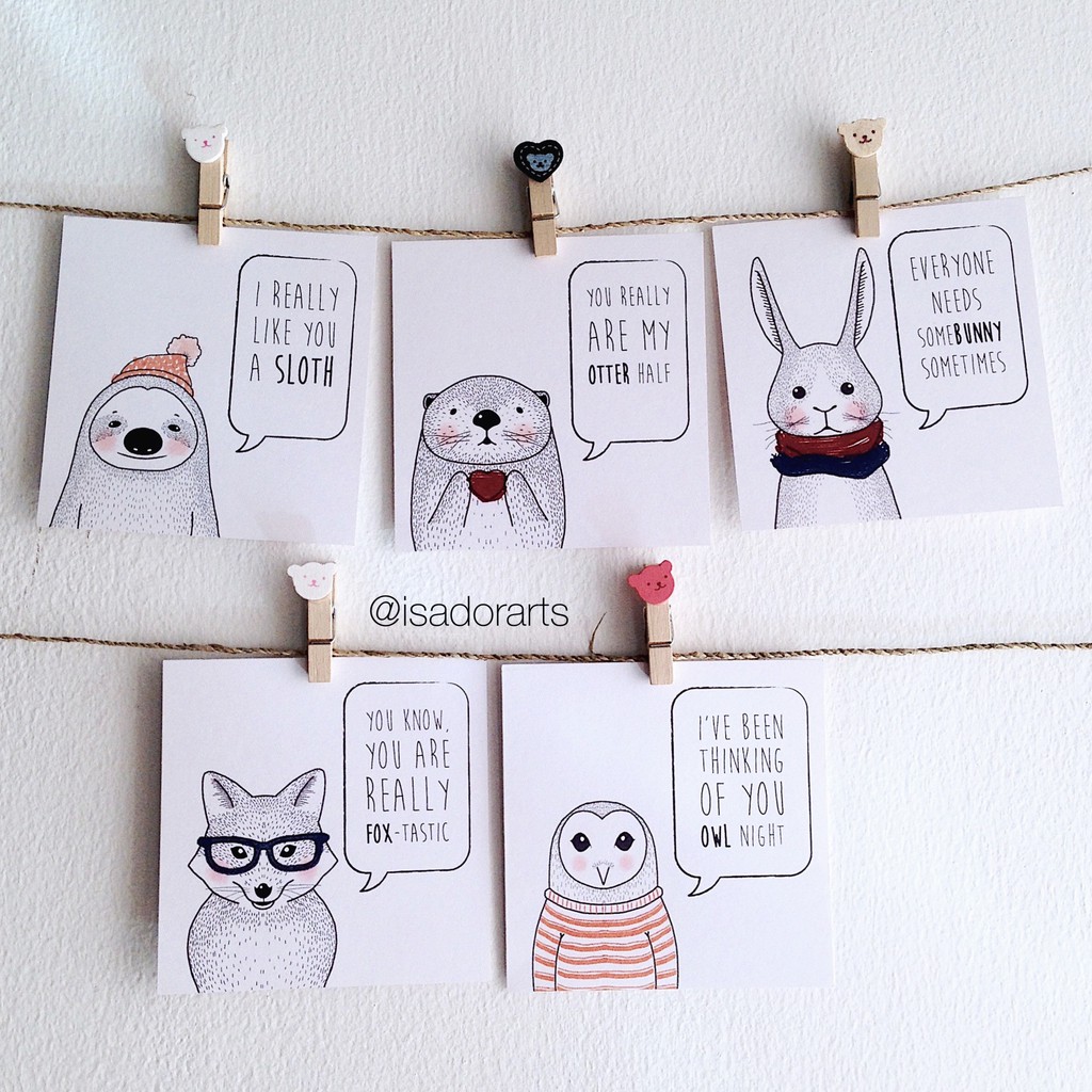 Jual Greeting Cards Kartu Ucapan Cinta Valentine Lucu Funny Puns Cards ...