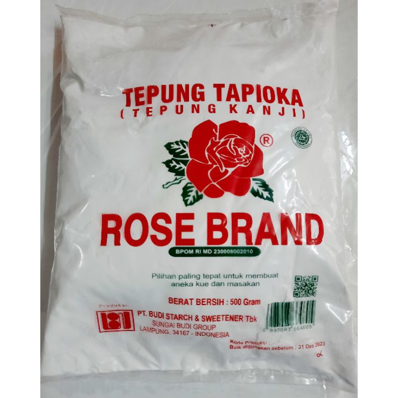Jual Tepung Tapioka - Tepung Kanji - Tepung Aci Rose Brand 500gr ...