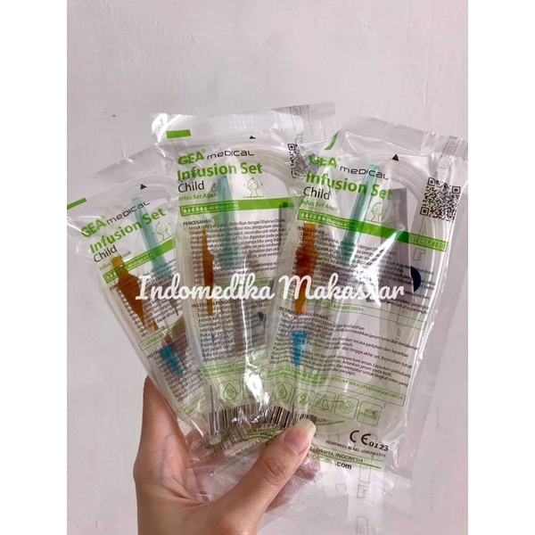 Jual Infusion Set Anak Pediatric / Selang Infus Anak GEA (Per pcs ...