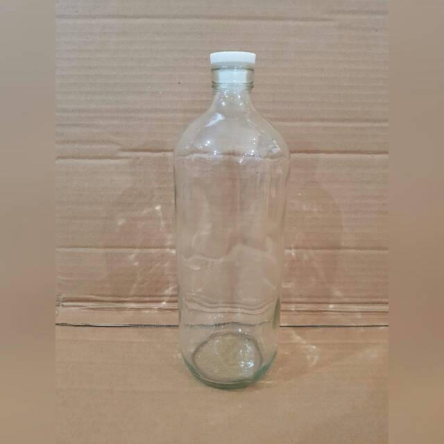 Jual / 10 ( SEPULUH ) BOTOL BENSIN + TUTUP BOTOL PUTIH baru / BOTOL ...