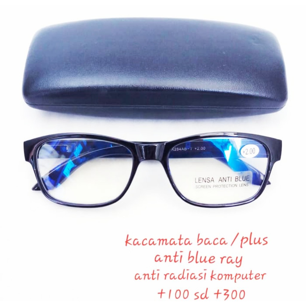 Jual Kaca Mata Baca/Plus anti Blue Ray Anti Radiasi Komputer +100 sd ...