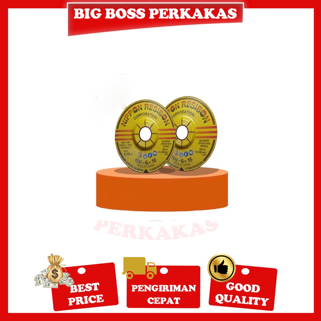 Jual NIPPON RESIBON BATU GERINDA / SELEP 4" (100mm x 6mm x 16mm ...
