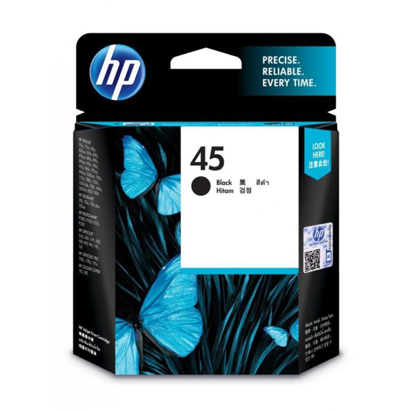Jual HP 45A Black Ink (Tinta Hitam) Cartridge Original (51645A ...