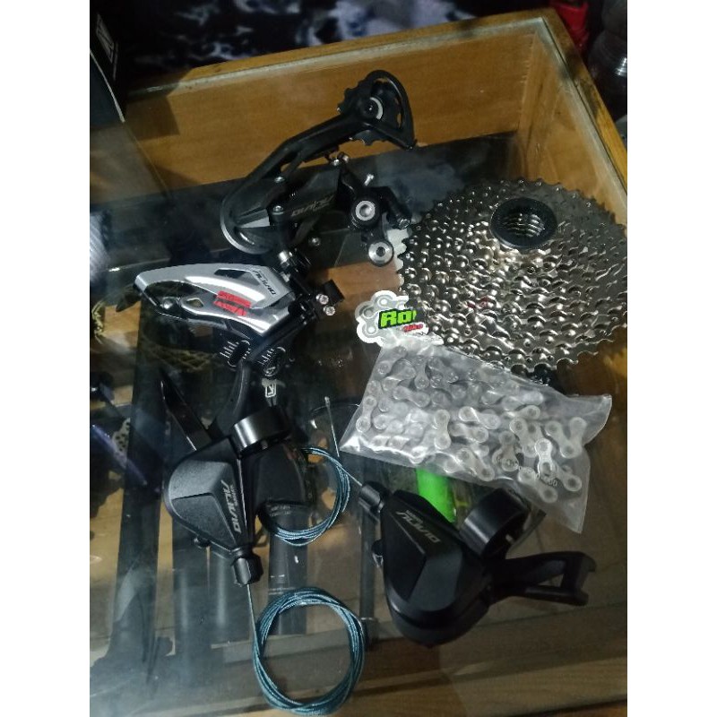 Jual mini groupset alivio M3100 2 x 9 | Shopee Indonesia