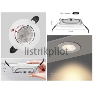 Jual Lampu Downlight LED Spot sorot 9W watt COB spotlight putih /warm white | Shopee Indonesia