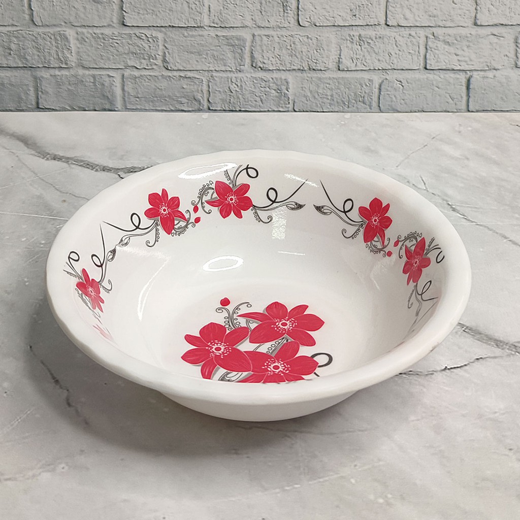 Jual Mangkok Melamin 6 Inch - Mangkok Motif Bunga - Mangkok Sop ...