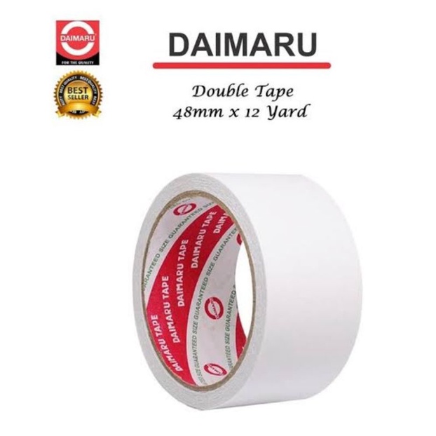 Jual DAIMARU Double Sided Tape 48 mm x 12 yard (1 roll) | Shopee Indonesia