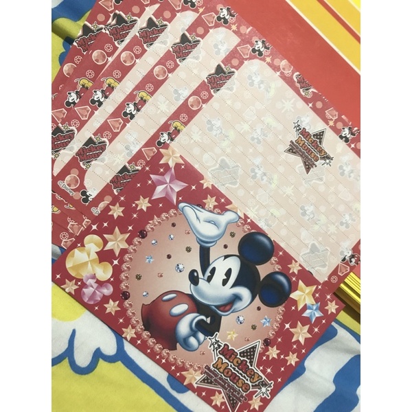 Jual MICKEY MOUSE DISNEY LETTER SET KERTAS SURAT MEMO STICKY NOTE ...