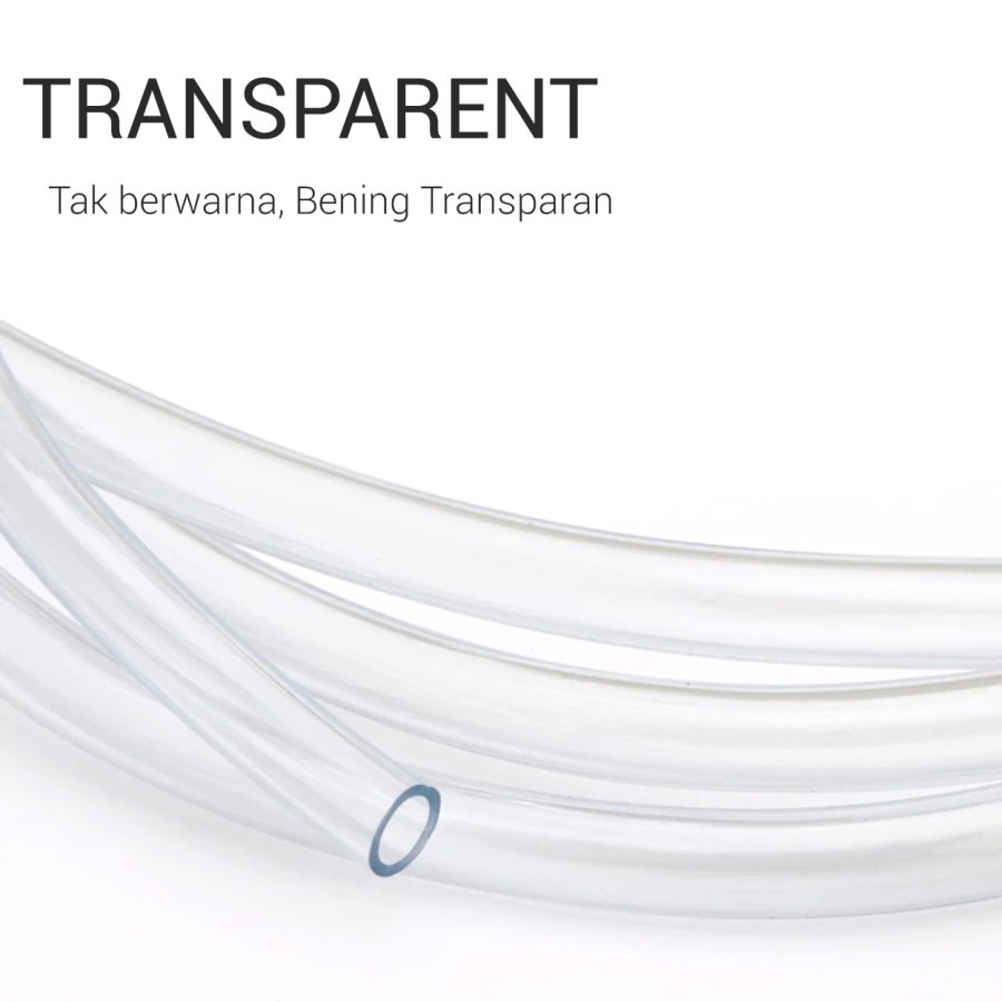 Jual selang PU 12mm 12 mm x 8 mm warna bening transparan dan hitam | Shopee Indonesia