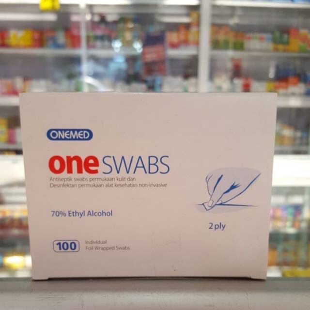 Jual ONE SWAB ALCOHOL SWAP / 100 pcs / 1 box | Shopee Indonesia