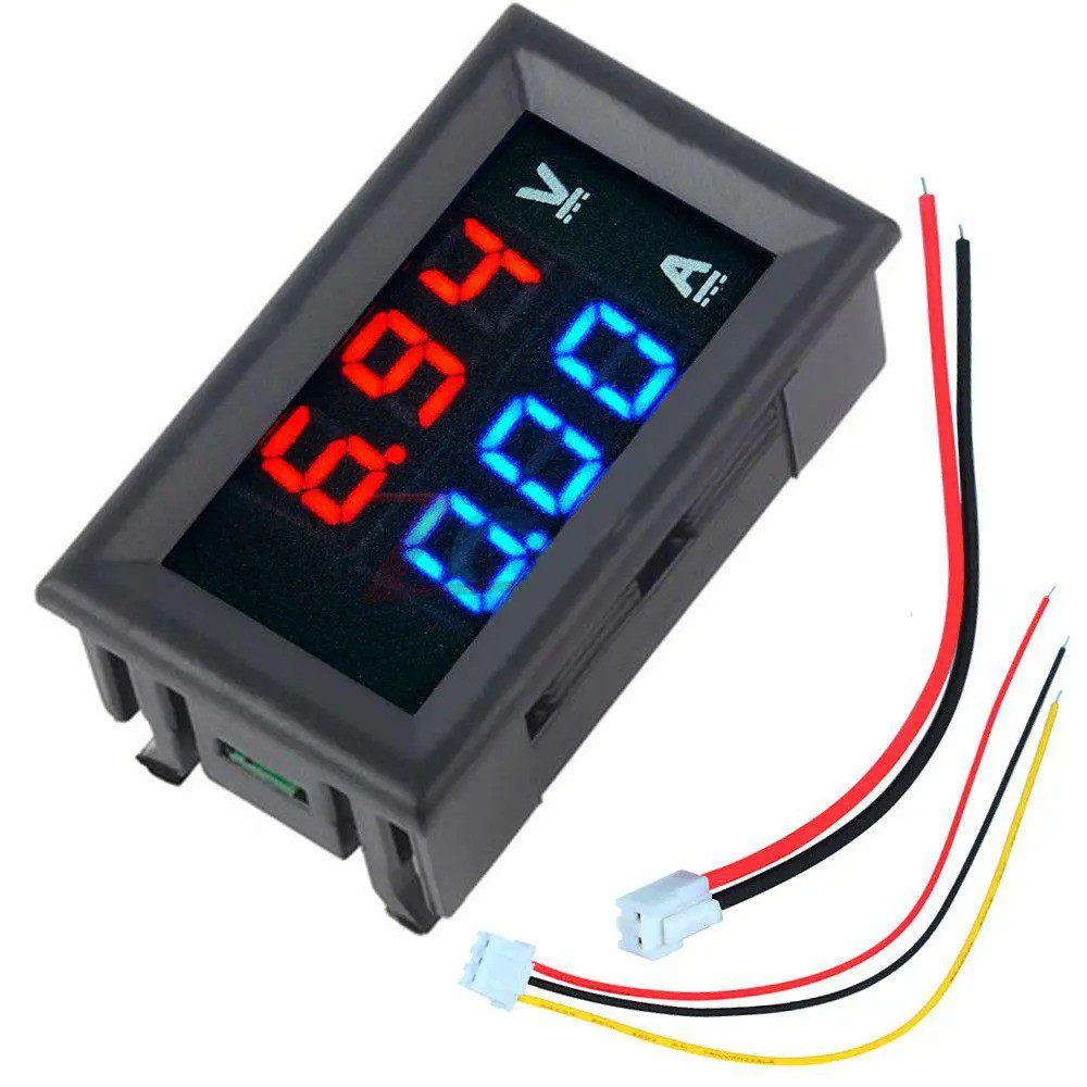 Jual Digital Voltmeter Amperemeter 0-100V 10A Alat Ukur Tegangan Arus DC | Shopee Indonesia