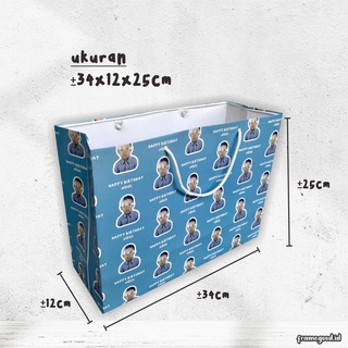 Jual PAPERBAG CUSTOM FOTO uk BOX SEPATU / kertas tebal / totebag tote ...