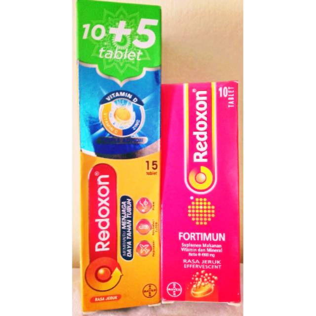 Jual Redoxon 10+5 & Redoxon Fortimun 10 tablet (1 paket) | Shopee Indonesia
