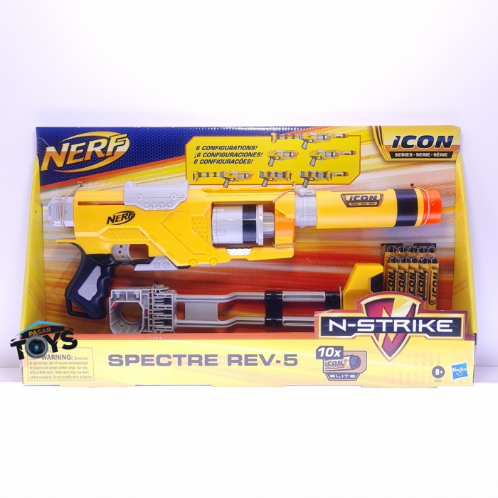 Jual NERF N-Strike Icon Series Spectre Rev-5 Hasbro | Shopee Indonesia