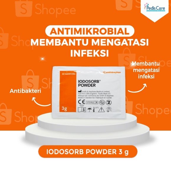 Jual IODOSORB POWDER 3gr original murah|Cadexomer iodine | dressing ...