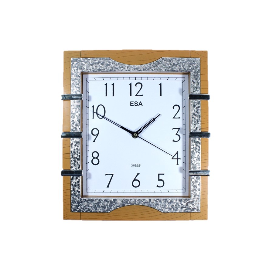 Jual Jam Dinding Bunyi Tiap Jam Suara Melody Motif Kayu Mesin SWEEP ...