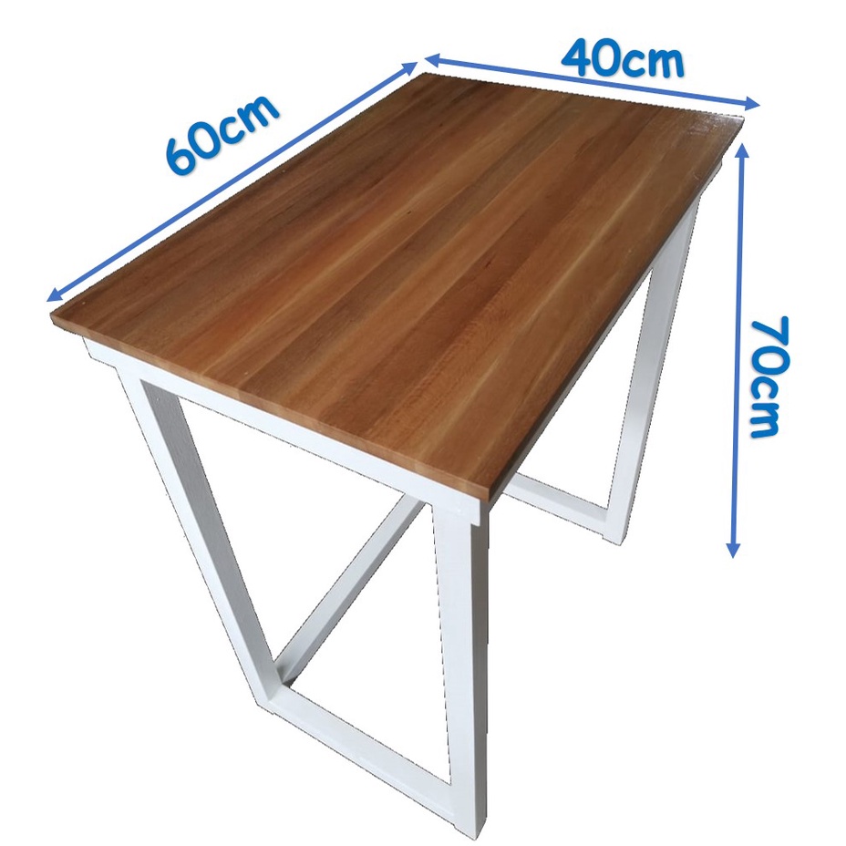 Jual Meja Permanen 60x40 Tinggi 60/70/75/80/90/100 cm Full Kayu Solid ...