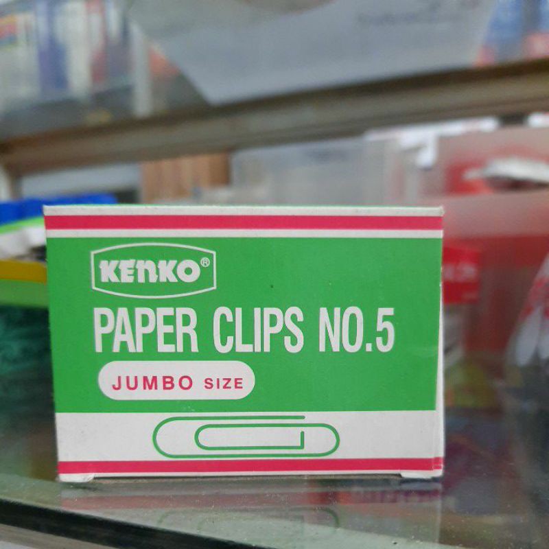 Jual PAPER CLIP NO. 5 JUMBO KENKO ORIGINAL penjepit kertas | Shopee ...